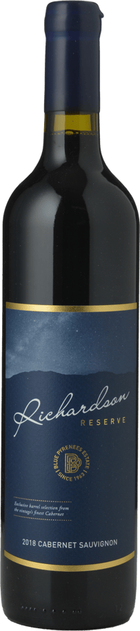 BLUE PYRENEES ESTATE Richardson Reserve Cabernet, Pyrenees 2018 Bottle