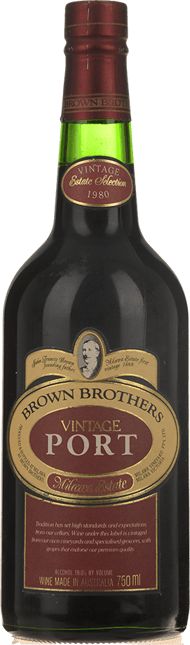 BROWN BROTHERS Vintage Port Shiraz Blend, Milawa 1980 | Langton's Fine ...