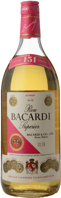 BACARDI Ron Bacardi Superior 151 proof , Bahamas NV | Langton's Fine Wines