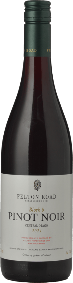 FELTON ROAD Block 5 Pinot Noir, Central Otago 2024 Bottle