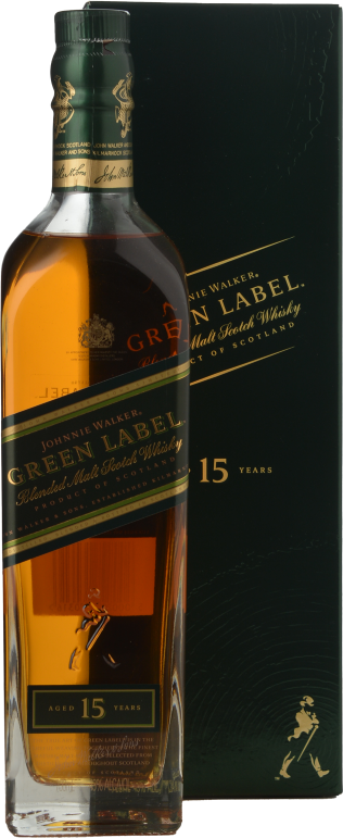 JOHNNIE WALKER Green Label 15 Years Old Pure Malt Whisky 43% ABV ...