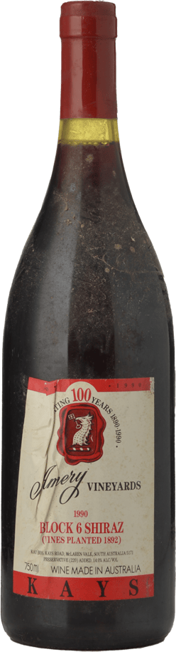 KAY BROS AMERY Block 6 Old Vine Shiraz, McLaren Vale 1990 Bottle